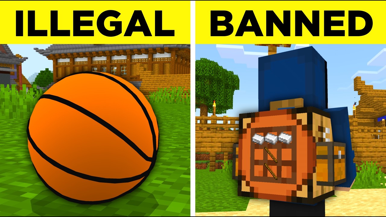 50 Item ILLEGAL Yang Ada Di Minecraft - YouTube
