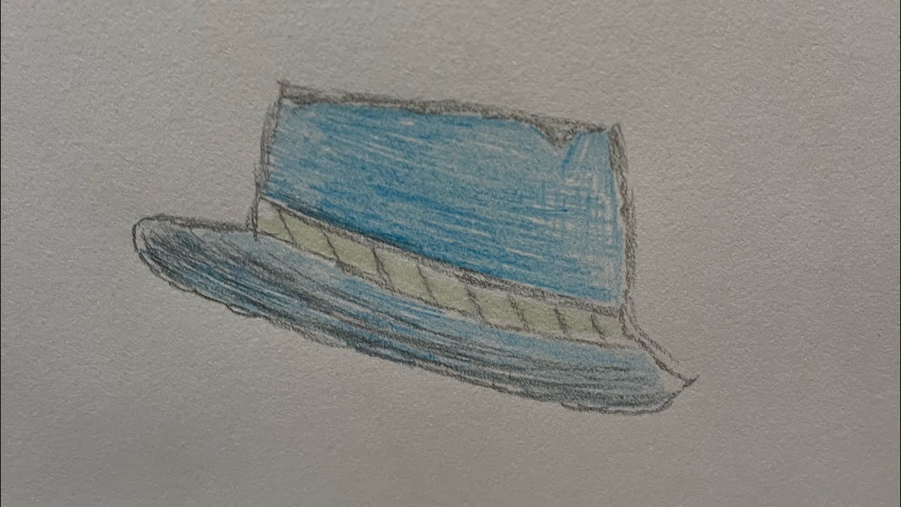 How to draw a Fedora - YouTube