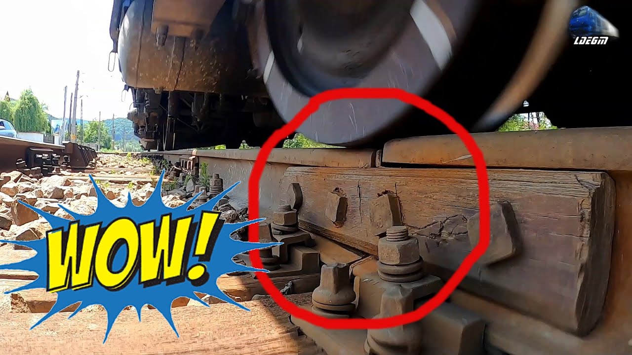 ⚠ Trenuri pe Linie cu Joante Rele 🚊🚂🚊⚙ Trains on Bad Jointed Track in ...