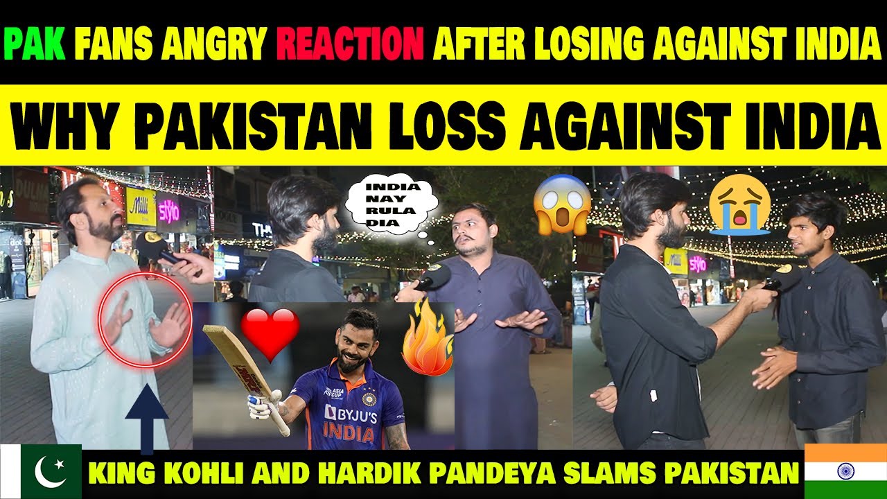 PAK FANS ANGRY REACTION AFTER LOSING AGAINST INDIA | PAKISTAN ON VIRAT ...