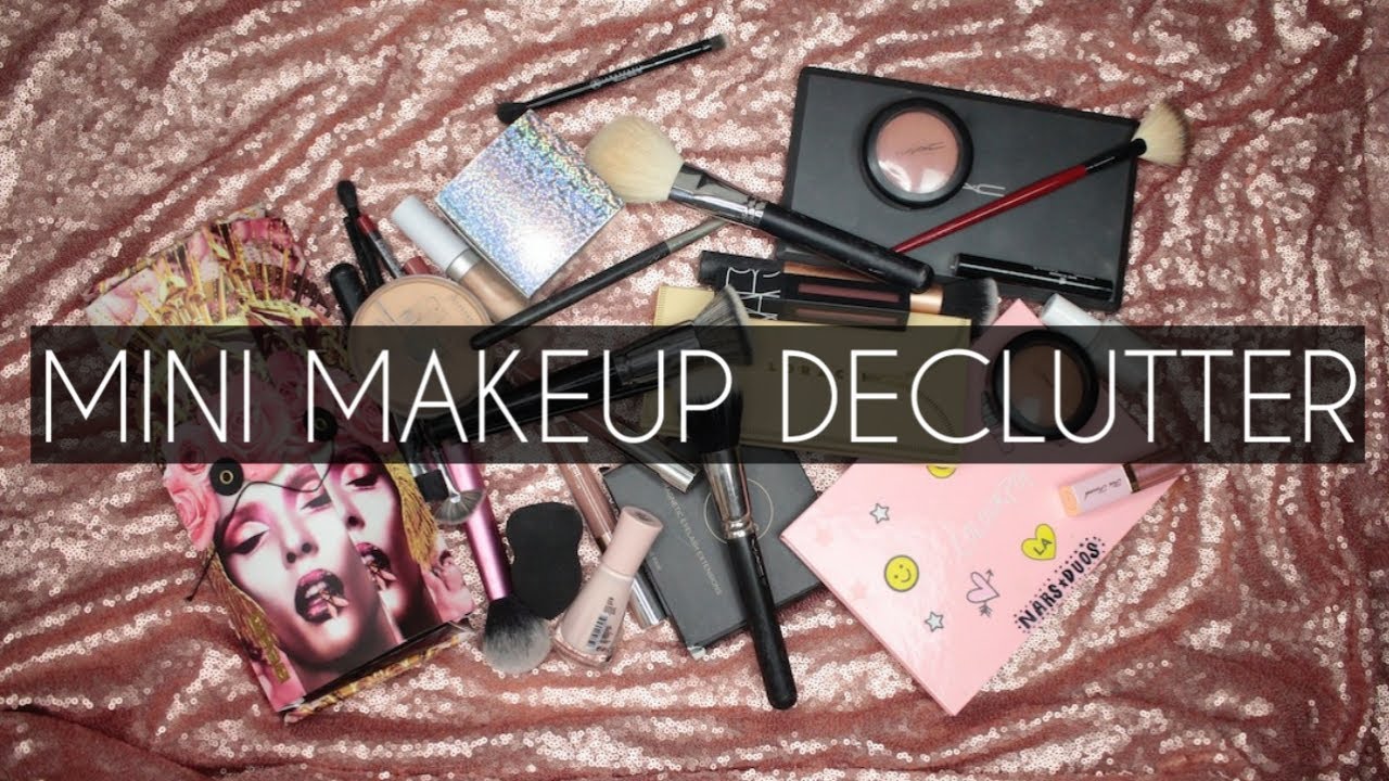 MINI MAKEUP DECLUTTER - YouTube