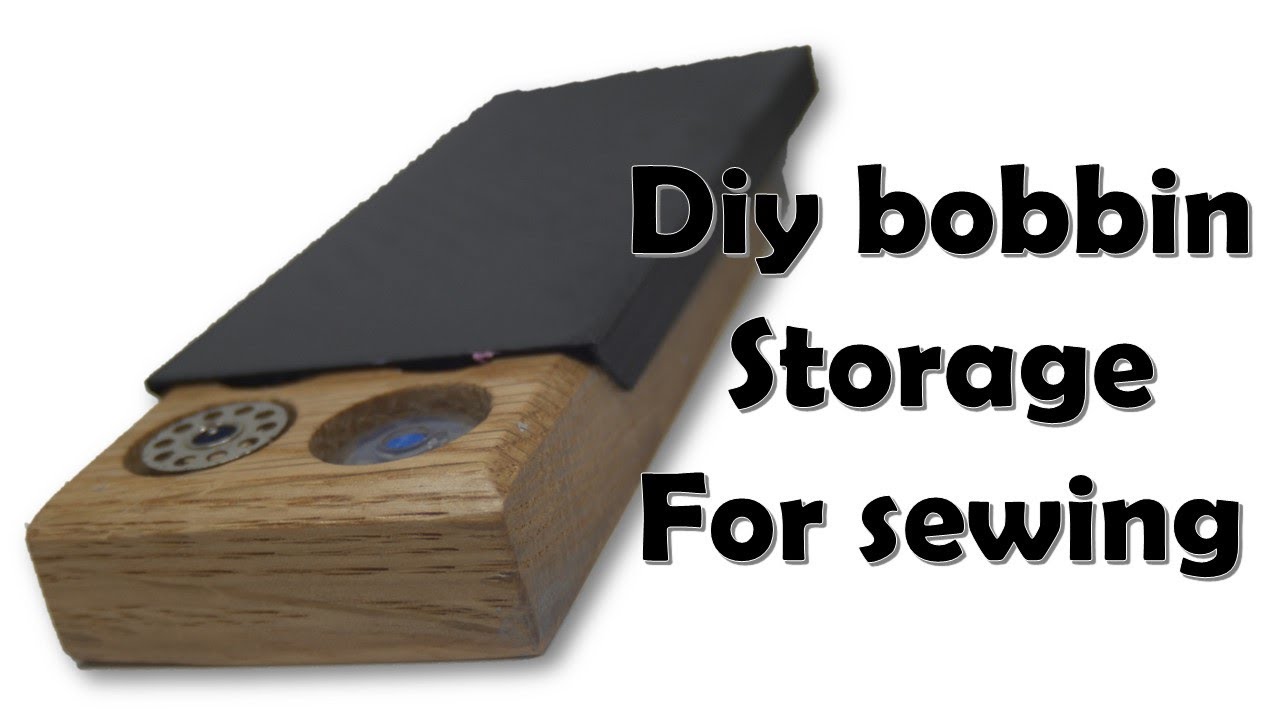 diy bobbin storage, sewing hacks and tips, keep organised - YouTube