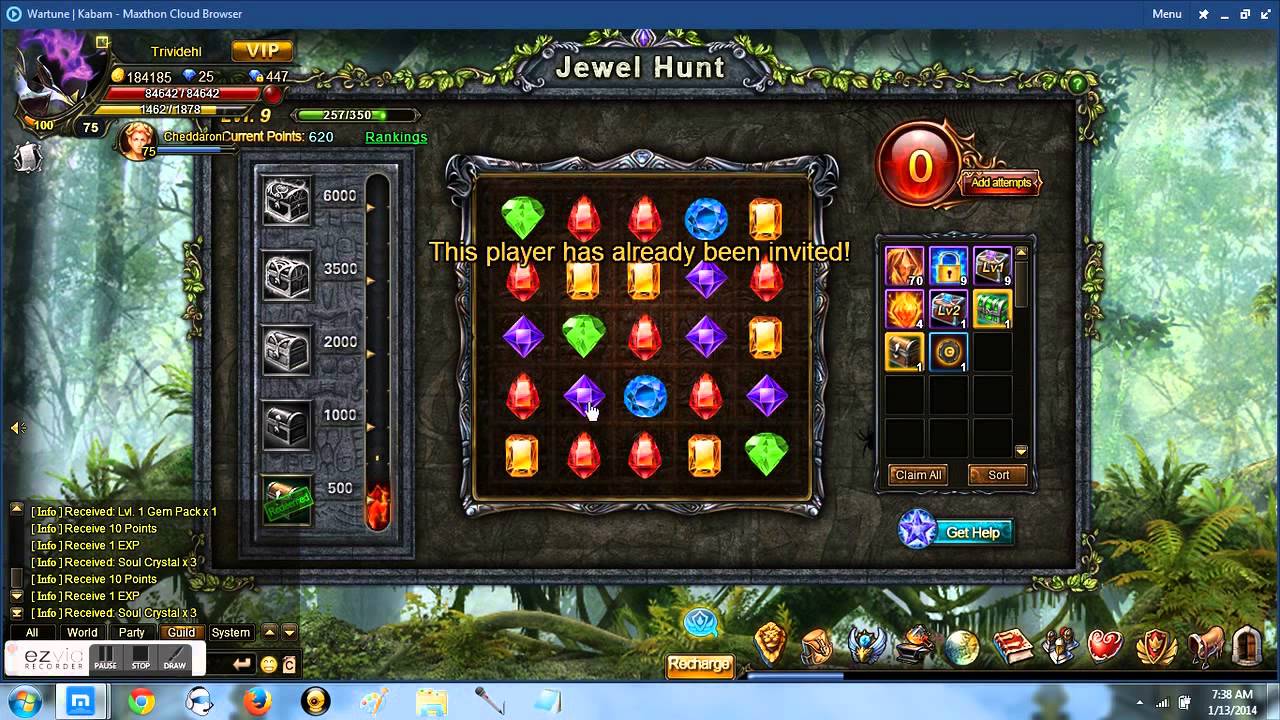 Jewel Hunt - No Help Glitch - YouTube