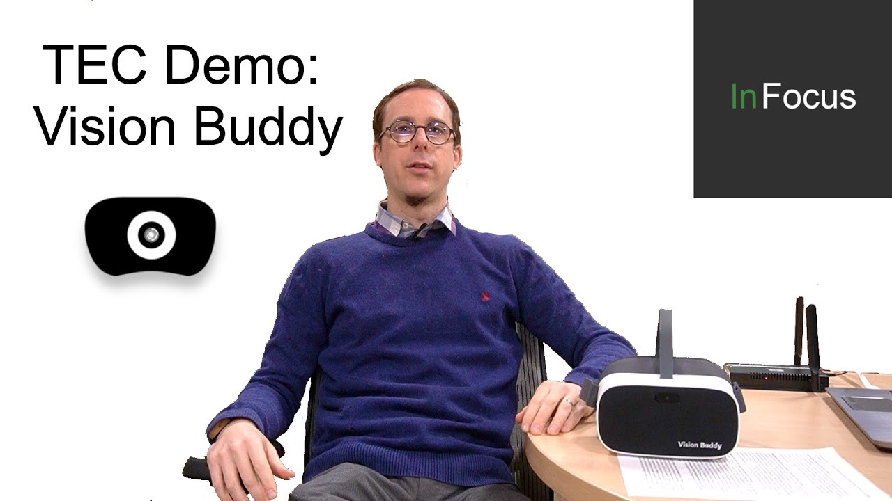 Vision Buddy Low Vision TV Watching System Demonstration - YouTube