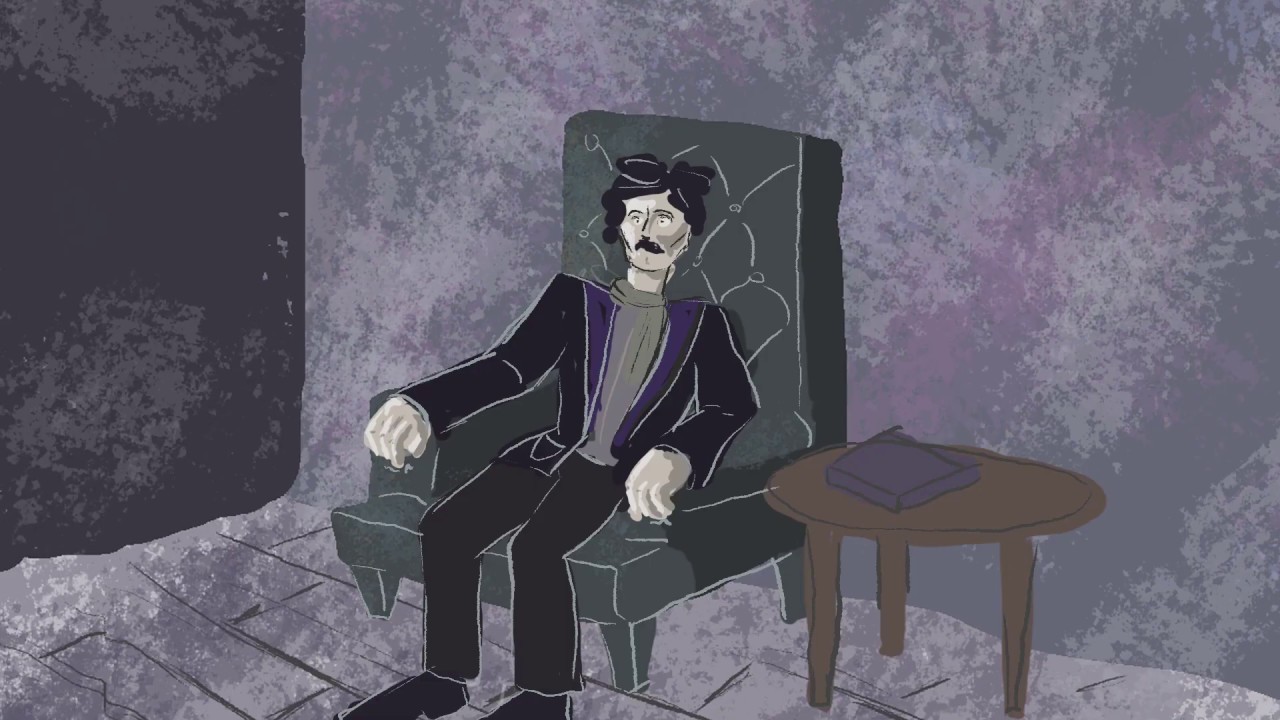 The Raven by Edgar Allen Poe. Narrated by Christopher Lee. Animation ...