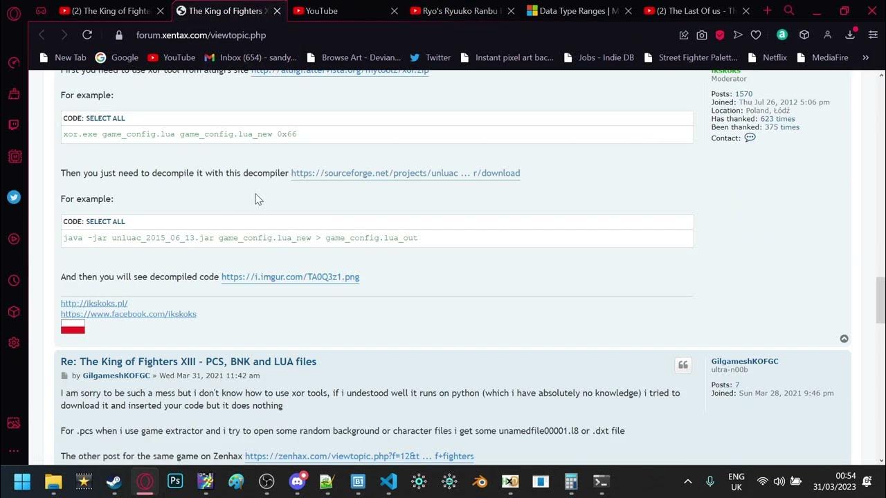 The joys of learning to mod KOF XIII - YouTube