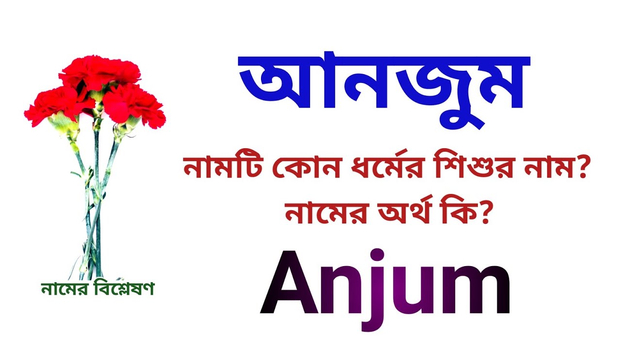 আনজুম নামের অর্থ কি? | Anjum name meanings | What is the meanings of ...