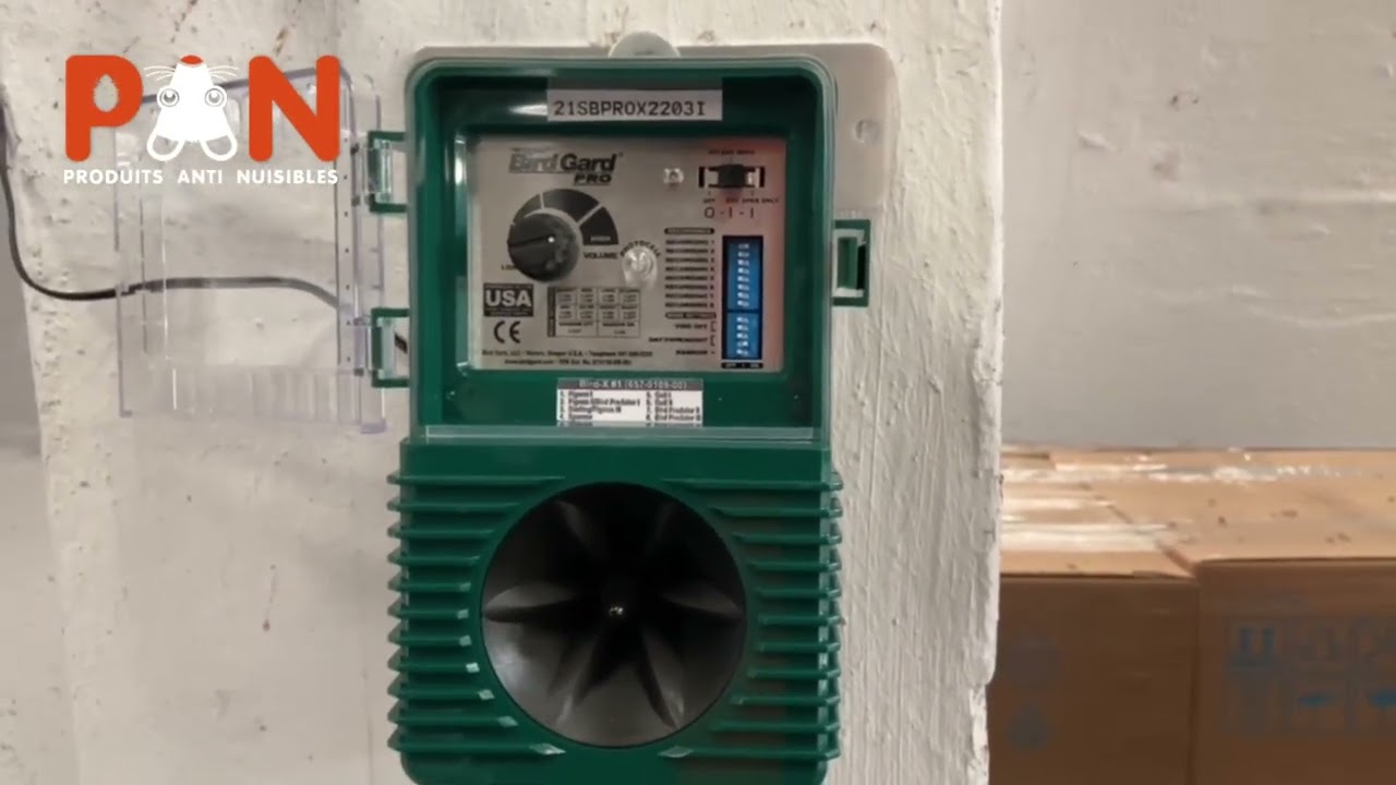 BIRD GUARD PRO X - Répulsif sonore professionnel - YouTube