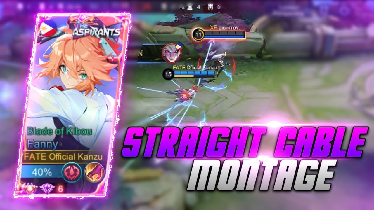FANNY STRAIGHT CABLE KILL MONTAGE [MLBB] - YouTube