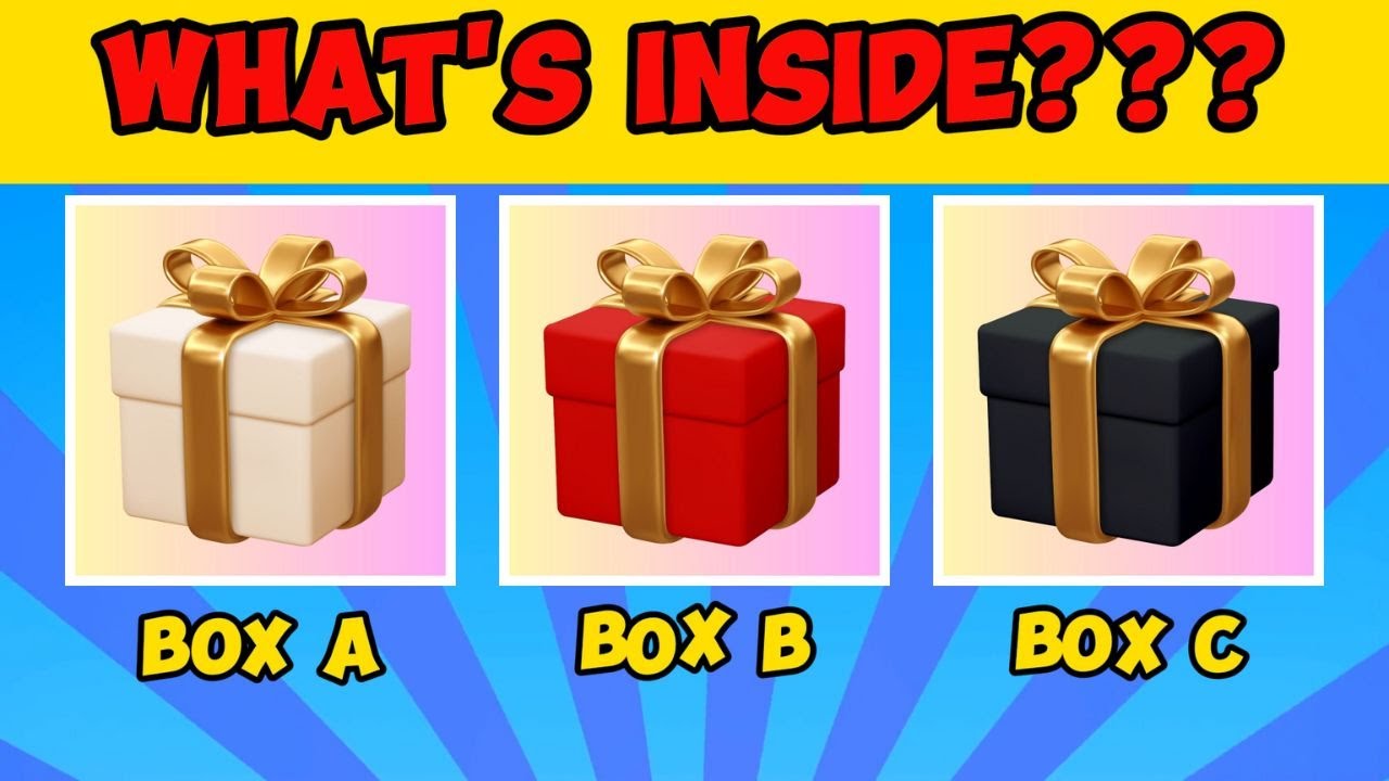 Pick A GIFT! - Mystery Box Edition Would You Rather Choose Box A, B or ...