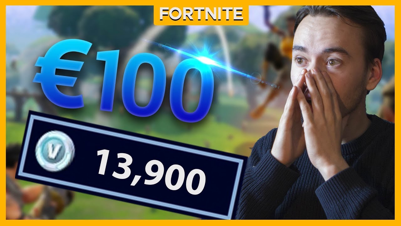€100 EURO UITGEVEN AAN V-BUCKS!! - Fortnite - YouTube