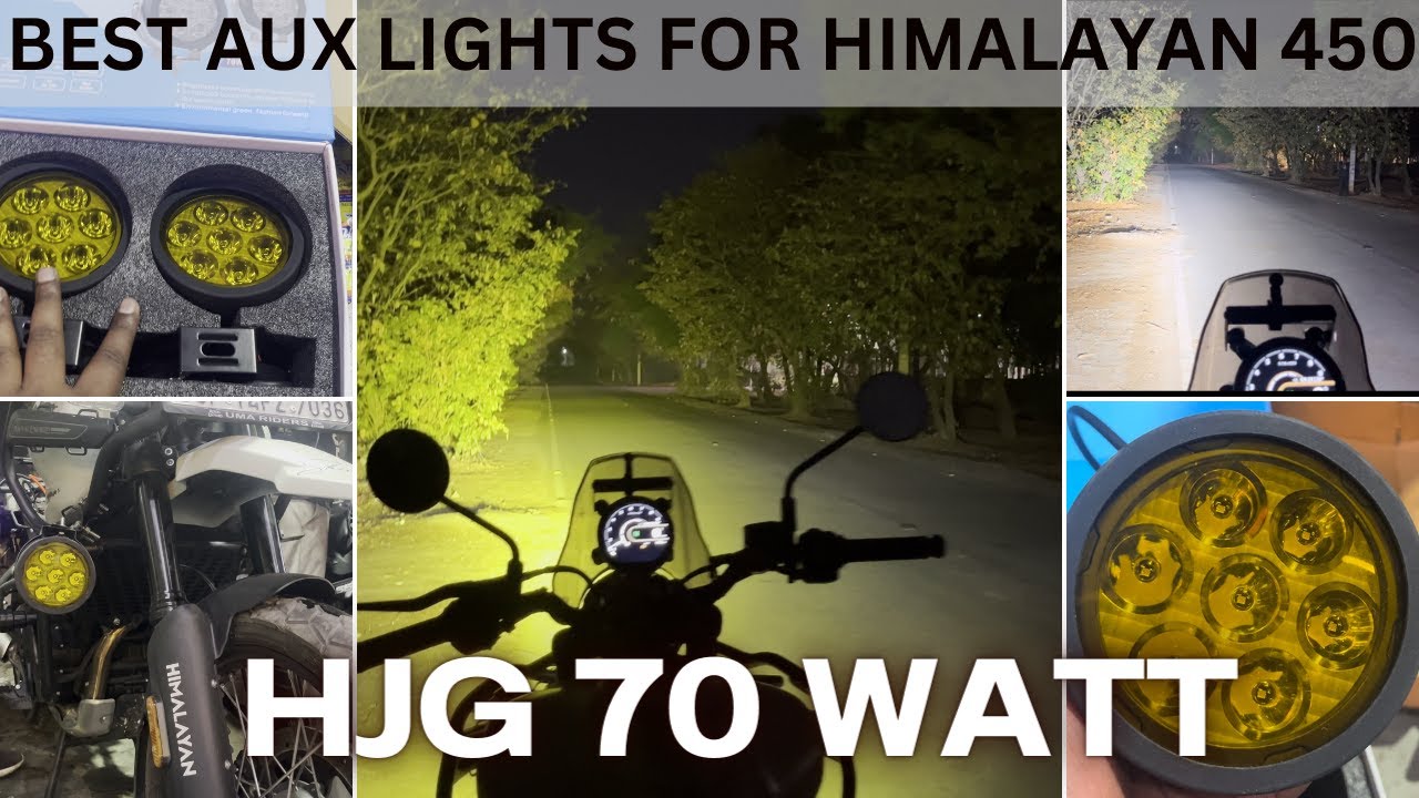 Super Powerful AUX lights from HJG | HJG 7 Led 70 watt AUX lights on ...