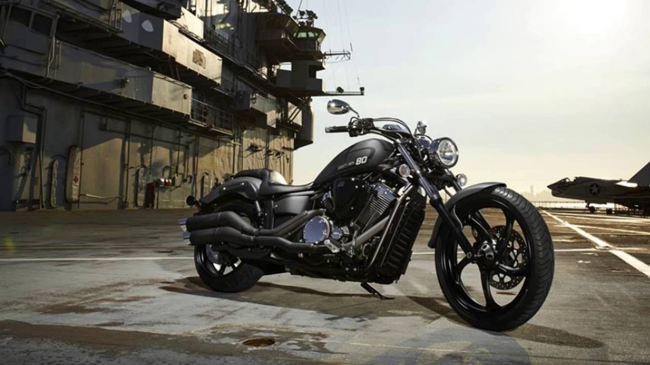 2016 Yamaha XVS1300 Custom Dark Black - YouTube