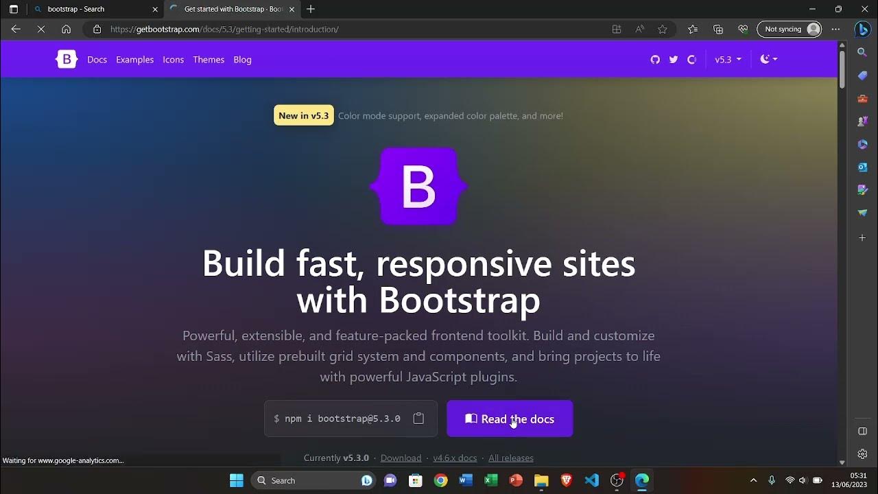 Download dan Install Bootstrap 5 dan custom SCSS - YouTube