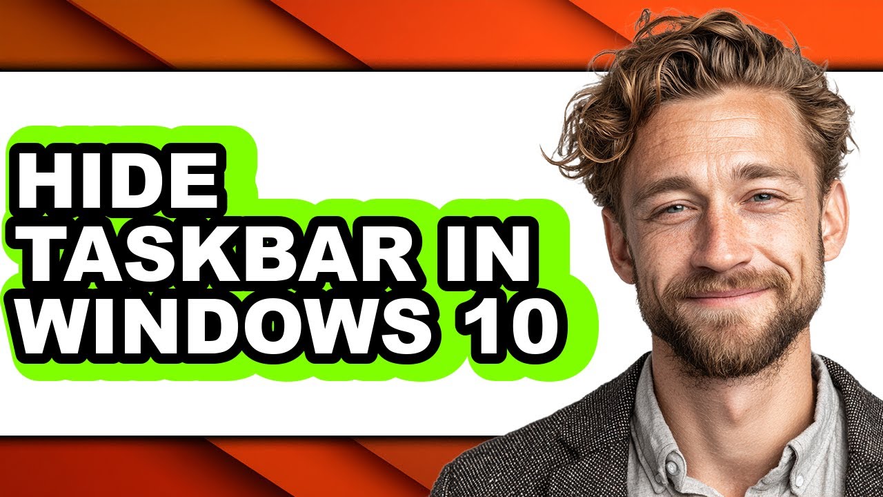 How to Hide Taskbar in Windows 10 - Easy Guide - YouTube