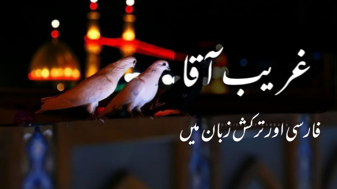 Ghareeb Aaqa | Turkish & Persian Noha with Urdu Subtitle | Arbaeen Noha ...