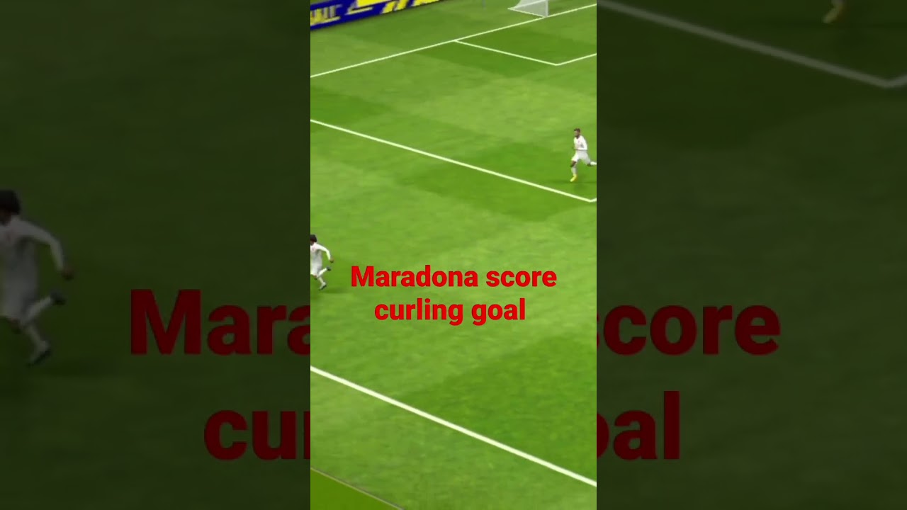 Diego Maradona score curling goal in efootball 2023 mobile #shorts ...