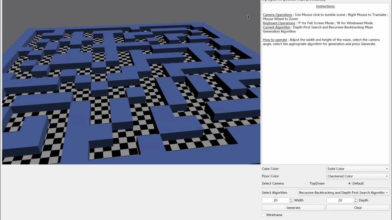 C++ and Qt Creator - Procedural Maze Generation Algorithms - YouTube