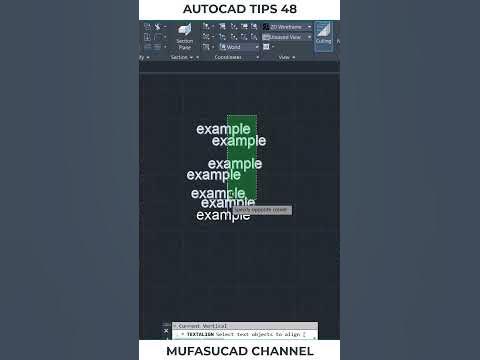 AutoCAD Tips 48 Align Text #Shorts - YouTube