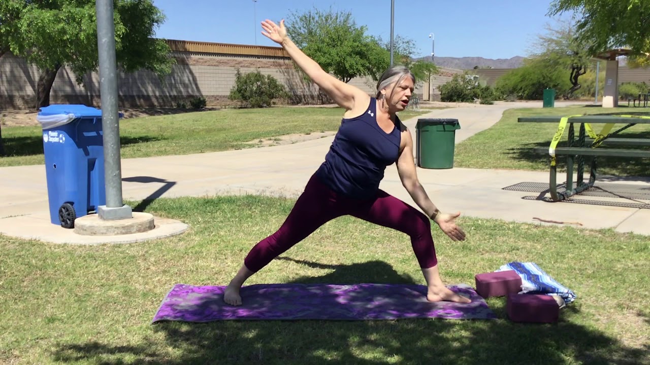 Yoga Sun Salutation, Warrior, Balance Series/Diane 1Heart Yoga - YouTube