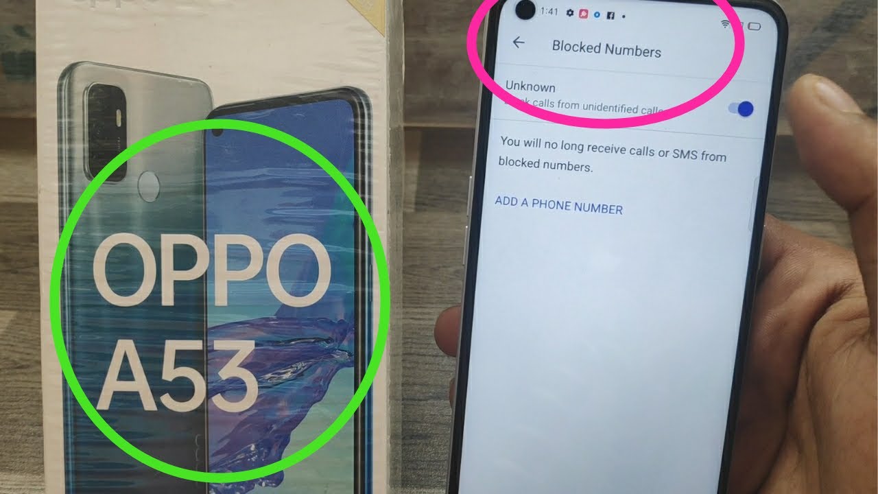 How to block phone number in OPPO A53| VHow to block and unblock number ...