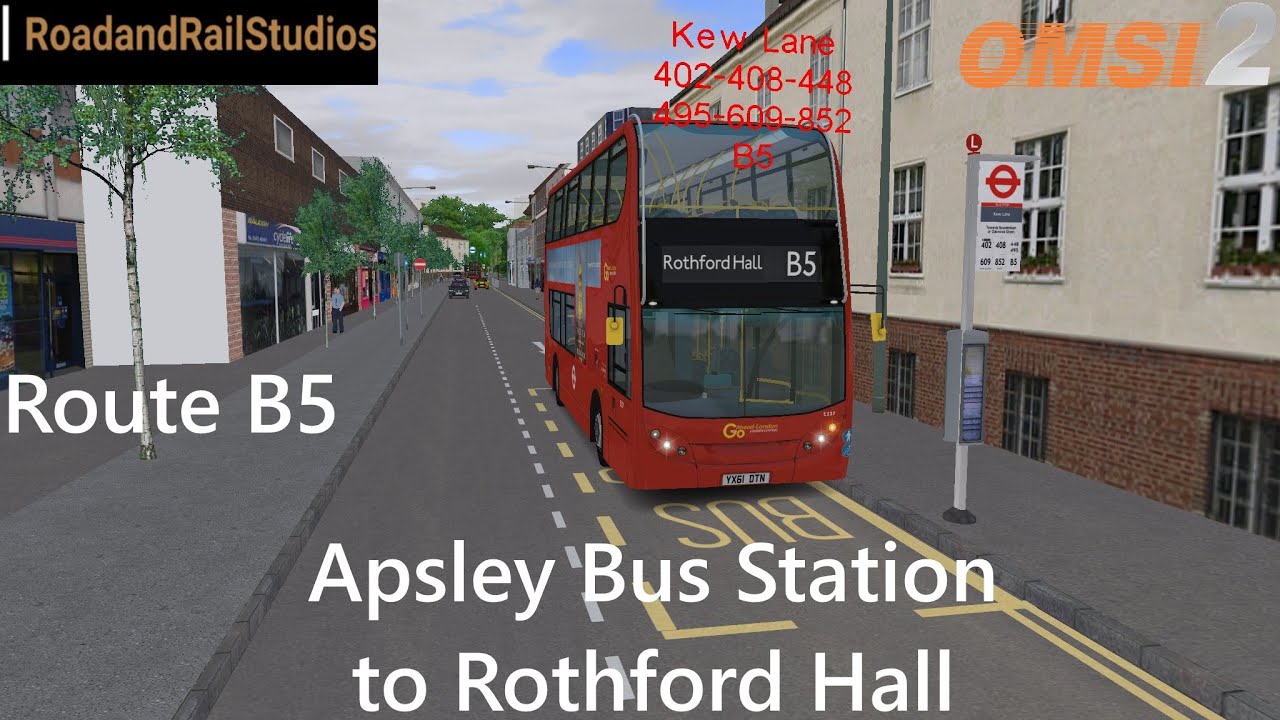 OMSI 2 - Bowdenham V5 Route B5, Apsley Bus Station to Rothford Hall ...