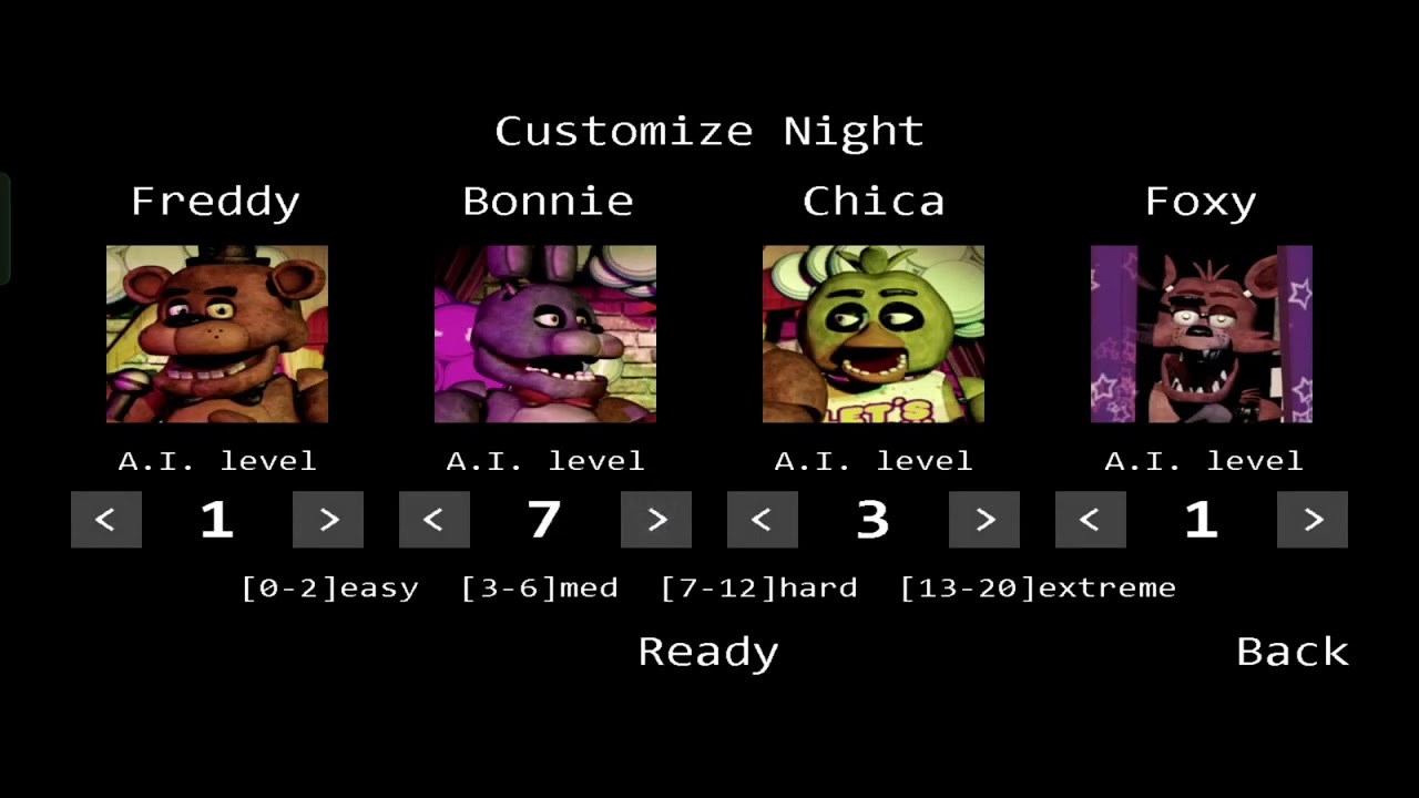 Código secreto de FNAF 1 - YouTube