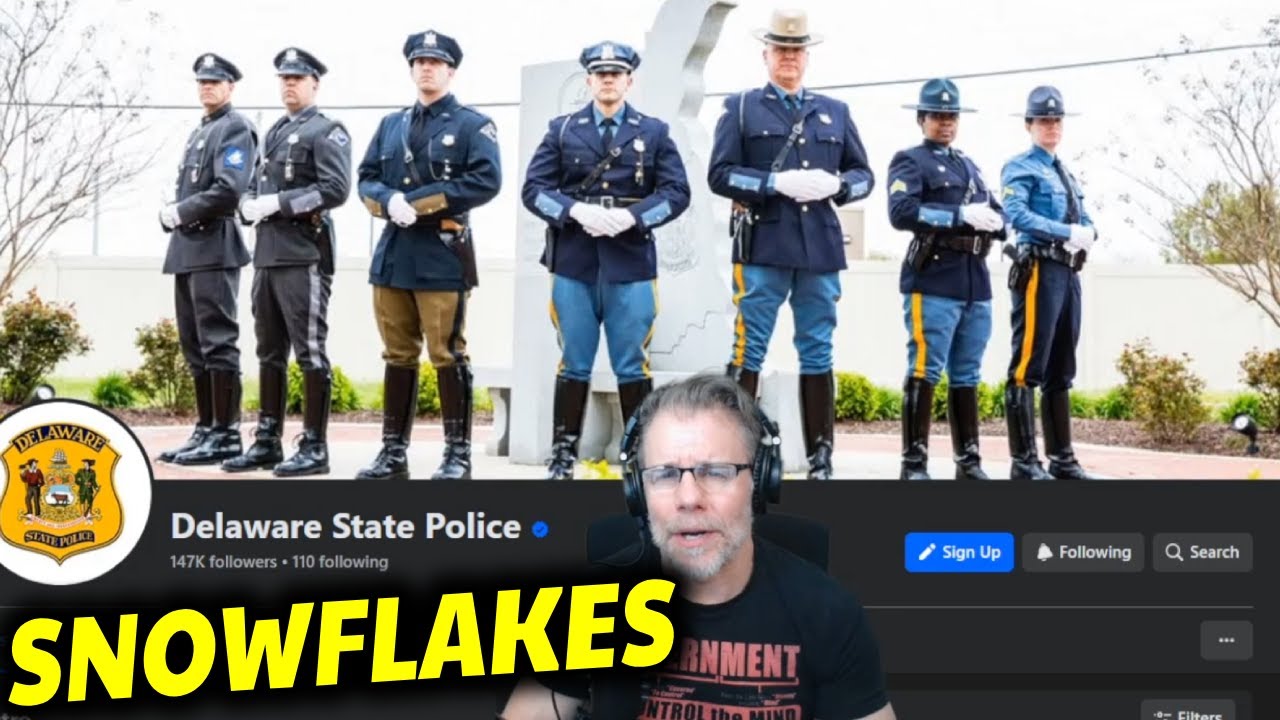 Delaware State Police Goes FULL SNOWFLAKE! - YouTube