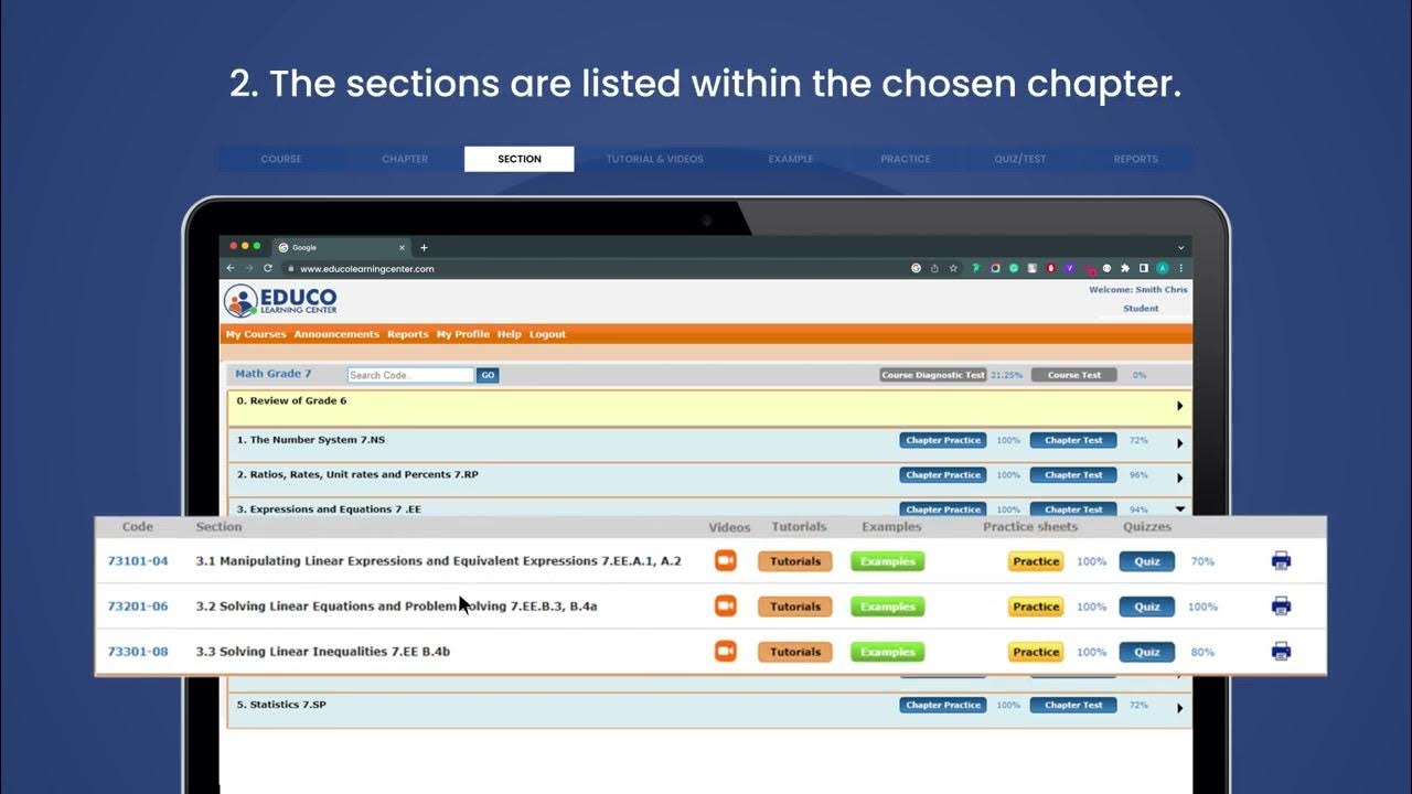 Course Page Navigation Grades 6 to 12 - YouTube
