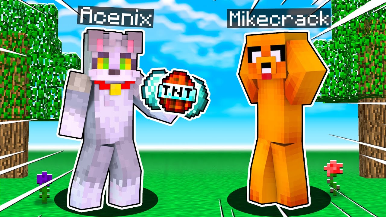 ACENIX TROLLEA a MIKECRACK con DIAMANTES EXPLOSIVOS 😂💥 MINECRAFT ...