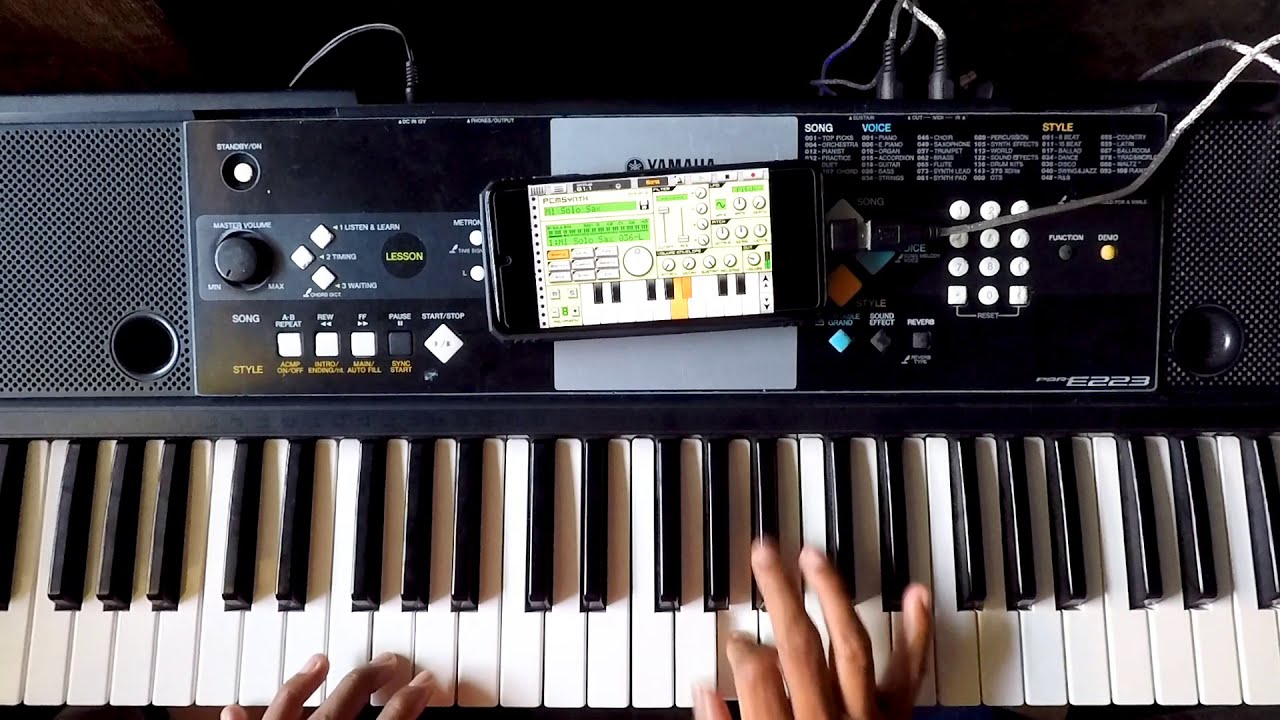 cómo conectar celular con piano Yamaha _ Android 2023.controlador midi ...