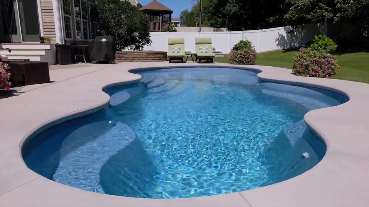 14' x 30' Nebula Fiberglass Pool - YouTube