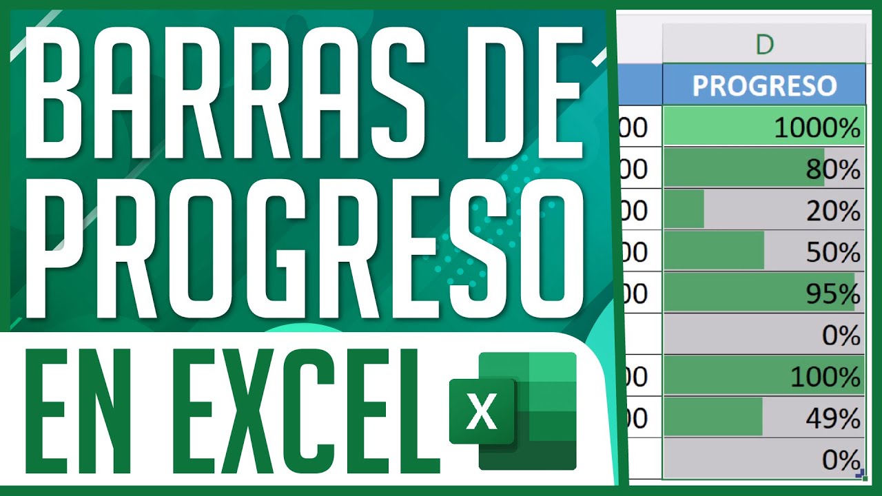 Cómo Crear Barras De Progreso En Excel 2 Métodos Fáciles Y Sencillos Youtube