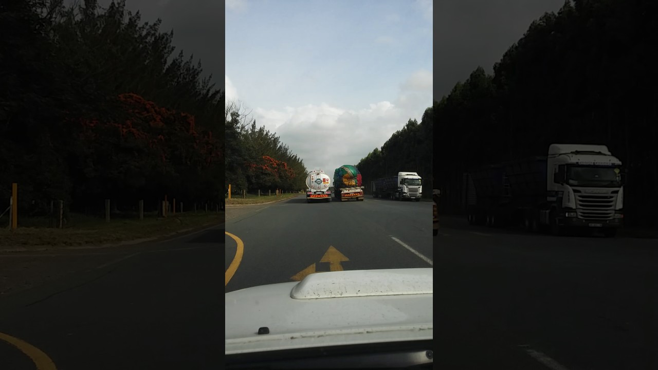 Bad truck driving on the N2 Highway from North to South near Richard ...