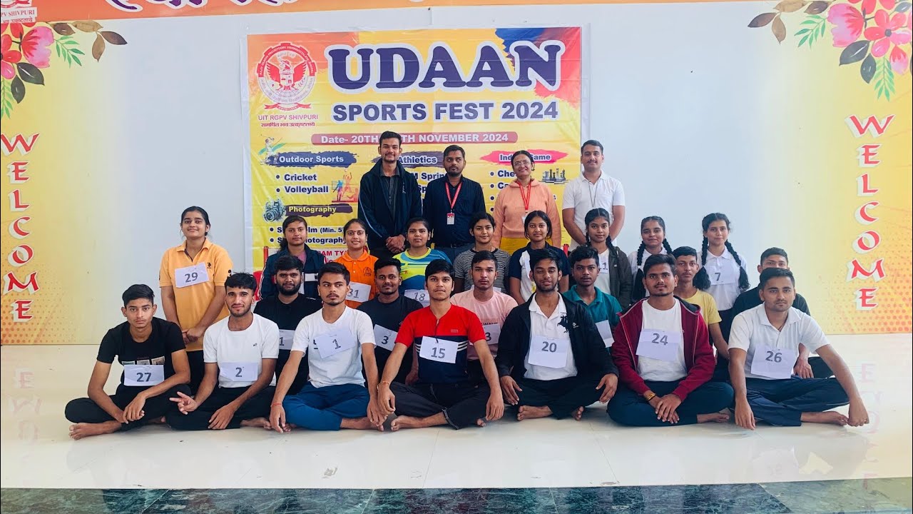 UDAAN Sports Fest 2024 💥 Ft.UIT RGPV SHIVPURI - YouTube