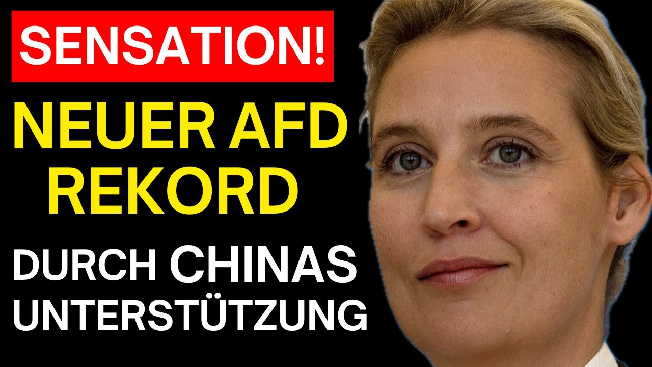 🔥AFD & CHINA?! WIRD WEIDEL JETZT ZUR INTERNATIONALEN IKONE?🔥 - YouTube