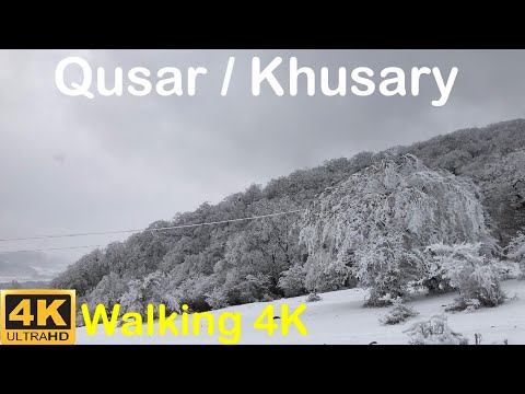 Qusar Qar Gəzintisi 4K / Khusary Snow Walking 4K