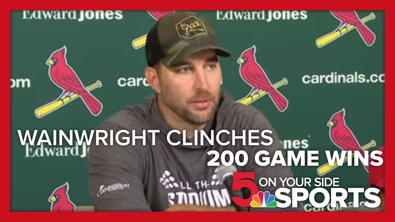 Adam Wainwright becomes 3rd Cardinals pitcher to hit 200 wins - YouTube