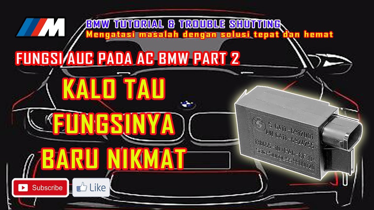 [PART #2] Fungsi AUC air control sensor pada BMW - YouTube