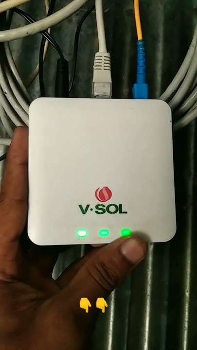 V-SOL ONU | v-sol onu | WiFi internet #internet #smartphone #tech - YouTube