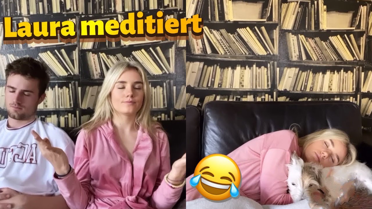 Laura meditiert😂😴 | Laura Block Instagram Stories - YouTube