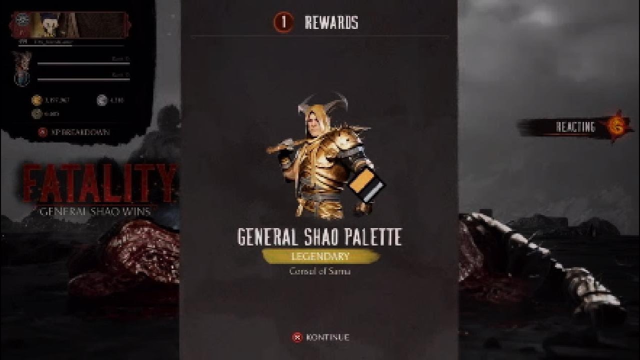 MK1 How To Get Shao's Gold Order of Darkness Skin - YouTube