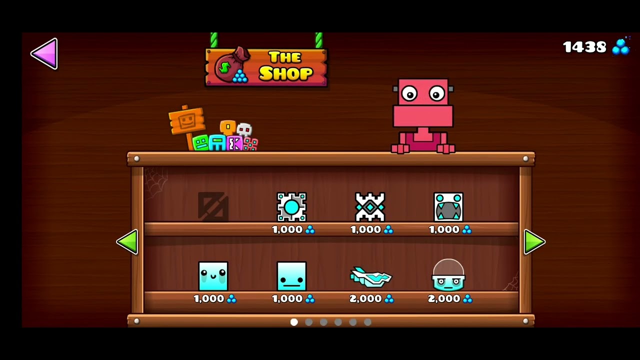 geometry dash| this is what happens when you poke the shopkeeper - YouTube