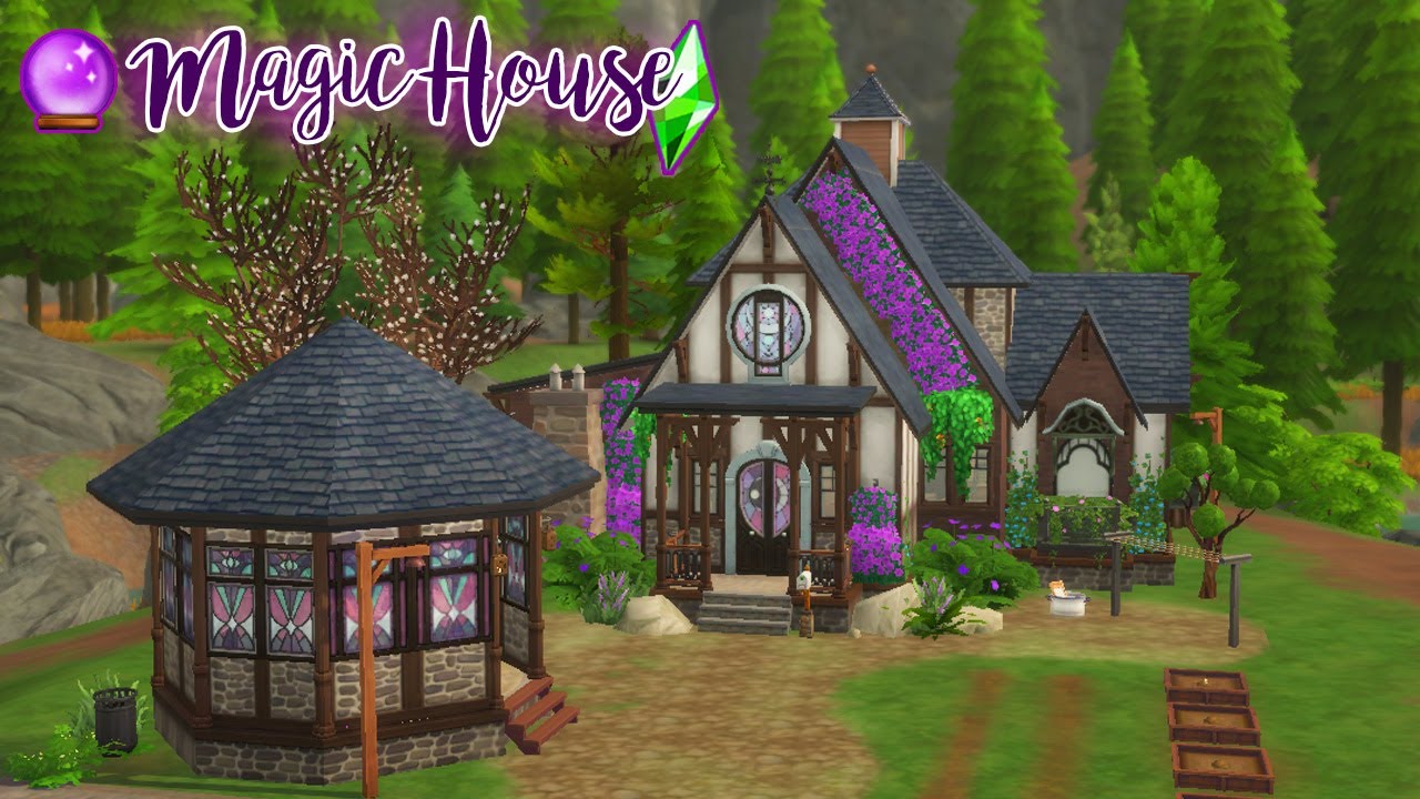THE SIMS 4 : SPEED BUILD - Magic House 🔮 - YouTube
