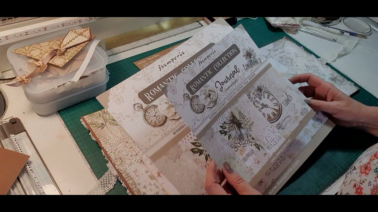 TUTO ALBUM JOURNAL STAMPERIA - COUVERTURE - YouTube