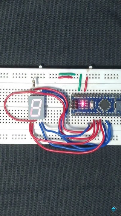zero to nine counter 7 segment display #arduino #electronics #diy #7segmentdisplay - YouTube