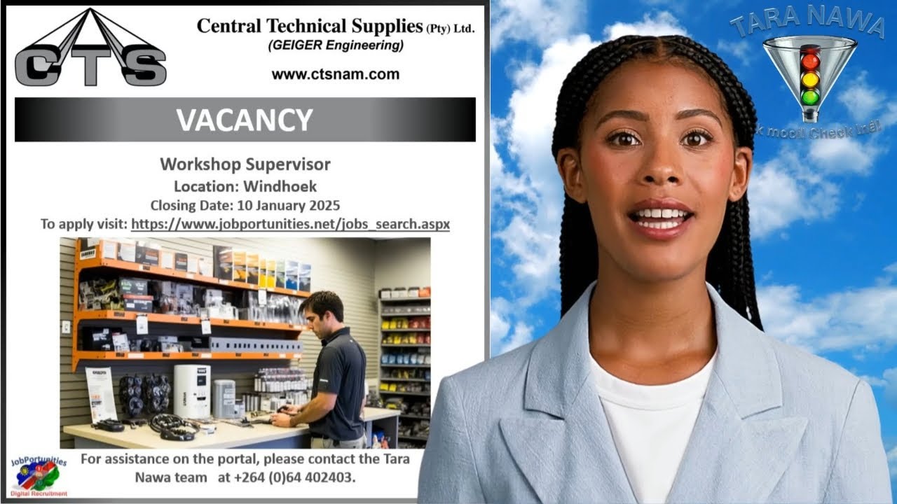 🧑‍🔧🧰👩‍🔧Vacancy: Central Technical Supplies, Workshop Supervisor, Closing Date: 15 Feb 2025 ...