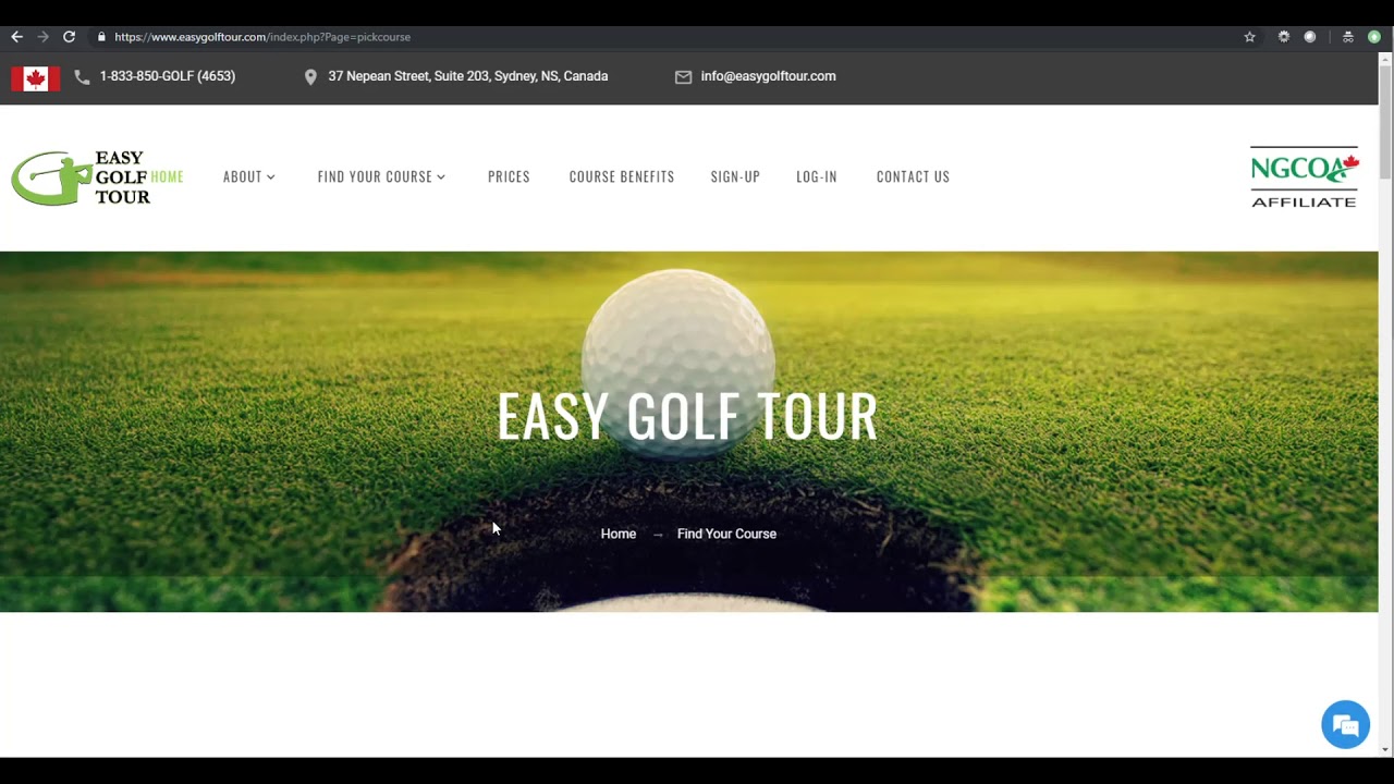Create Account on Easy Golf Tour - YouTube