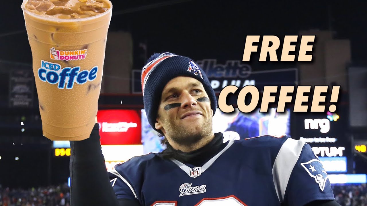 FREE COFFEE FROM TOM BRADY! - YouTube