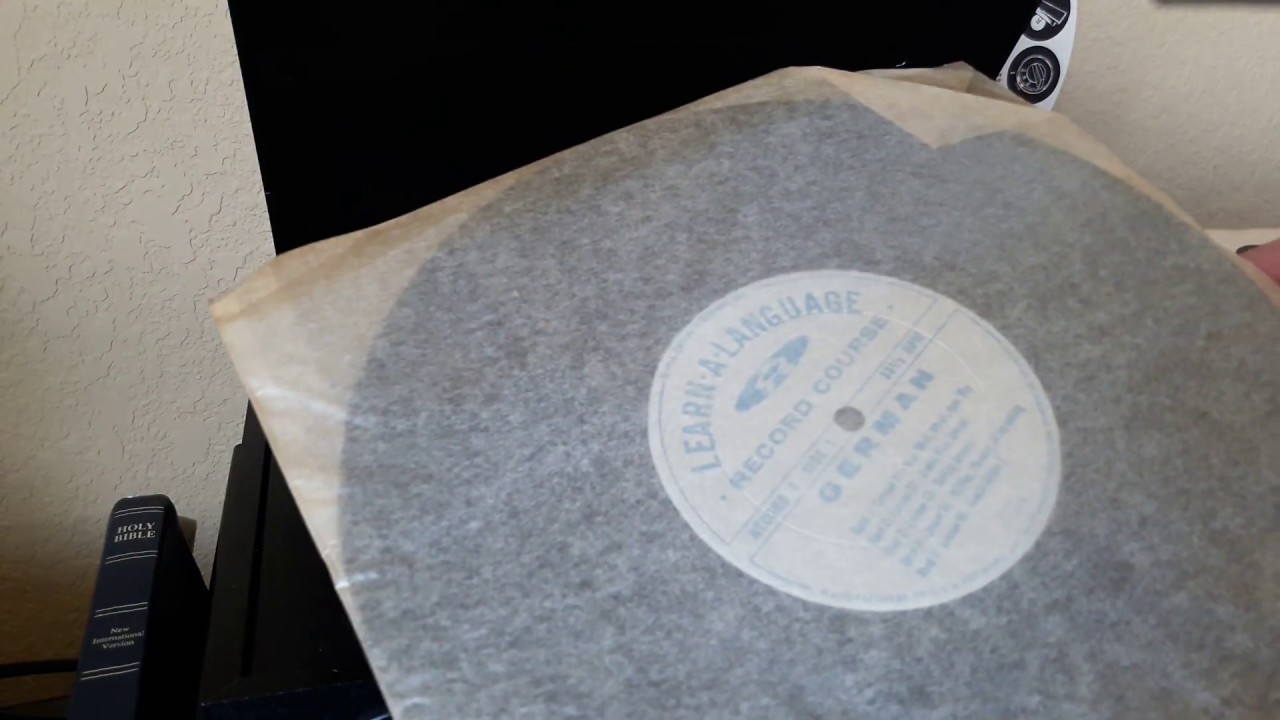 1950's 10" Vinyl Record - Learn a Language set! - YouTube